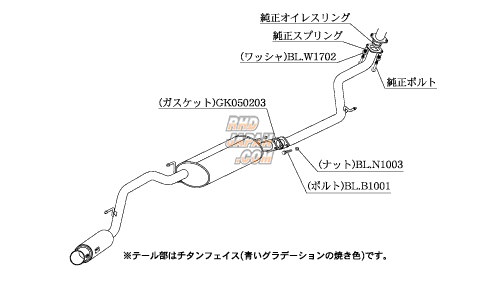 Kakimoto Racing GTbox 06&S Muffler Exhaust System - N-Box JF1 - RHDJapan