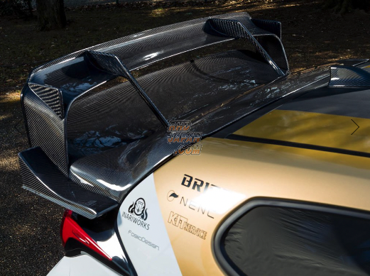 Wellpine Motorsport WRC Rear Wing Spoiler Wet Carbon Fiber Matt Clear ...