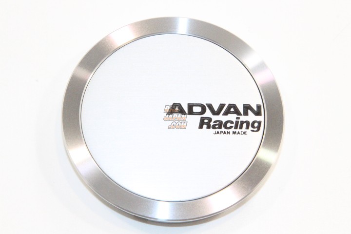 YOKOHAMA Advan Racing Center Cap Full Flat 63mm - White Almite - RHDJapan