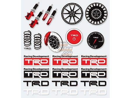 TRD TRD Mini Sticker Set - B Type - RHDJapan