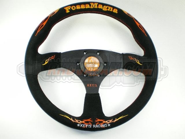 KEY`S Racing Fossa Magna Series Steering Wheel Flat Type - 325mm ...