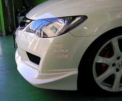 Seeker Front Half Bumper Lip Spoiler Super Platinum Metallic - Civic ...