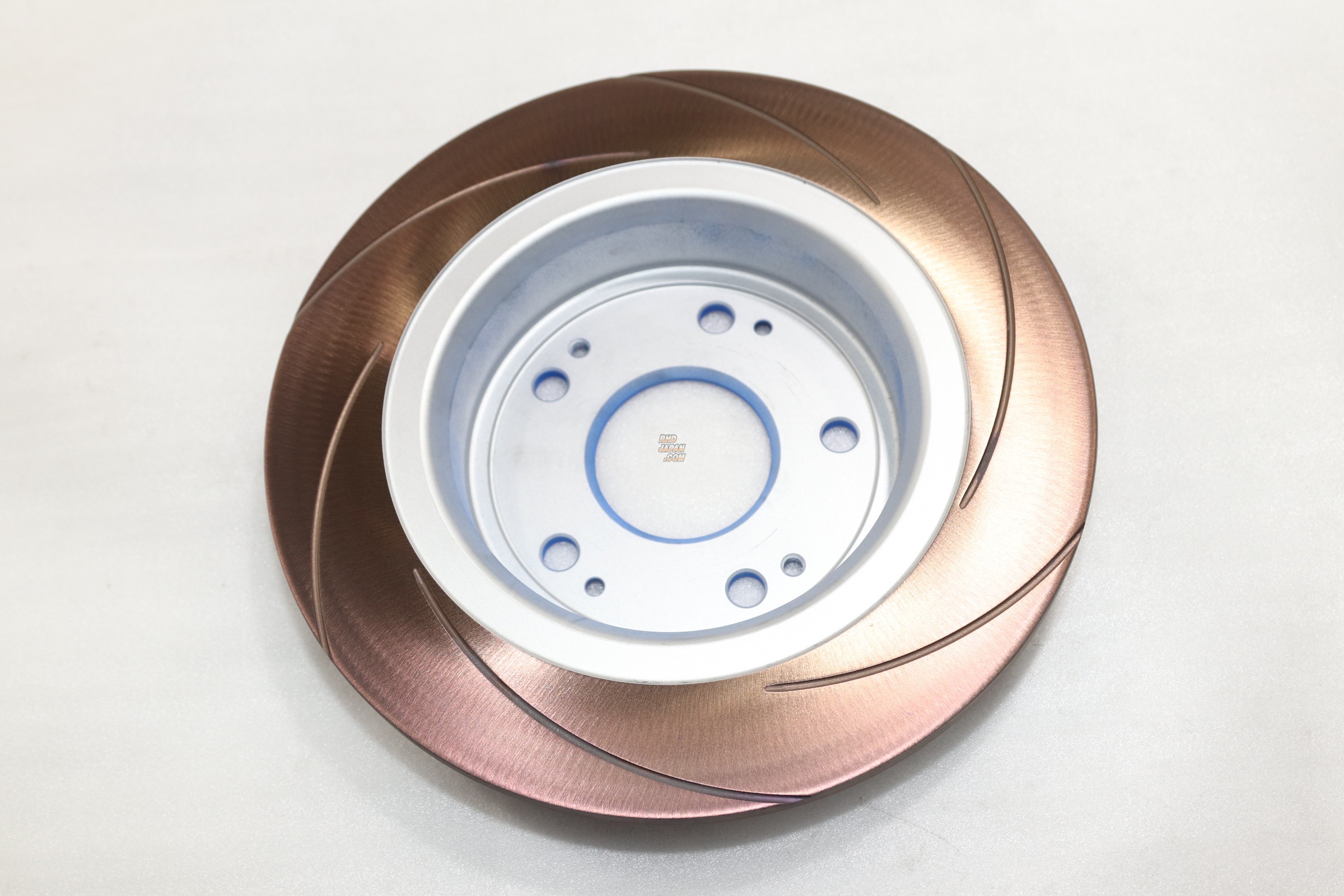 Endless Curving Slit Brake Rotor Rear Blue Left - Civic Type-R FD2 ...