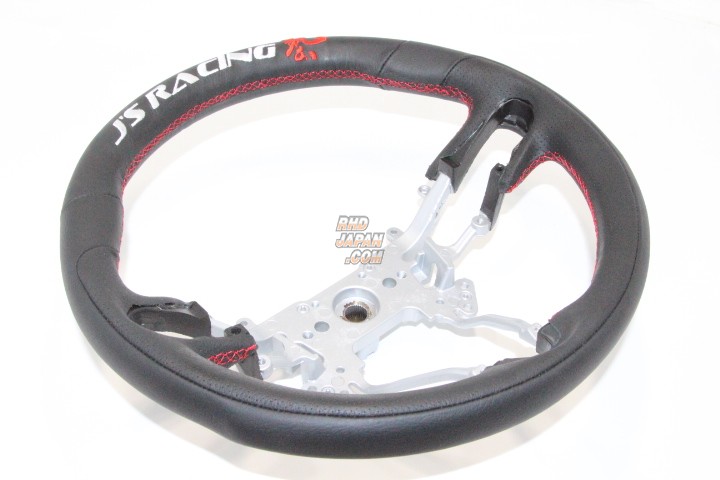 J's Racing Sports Steering Wheel Waza Leather - Civic FD1 FD2 GE6-9 GP1 ...