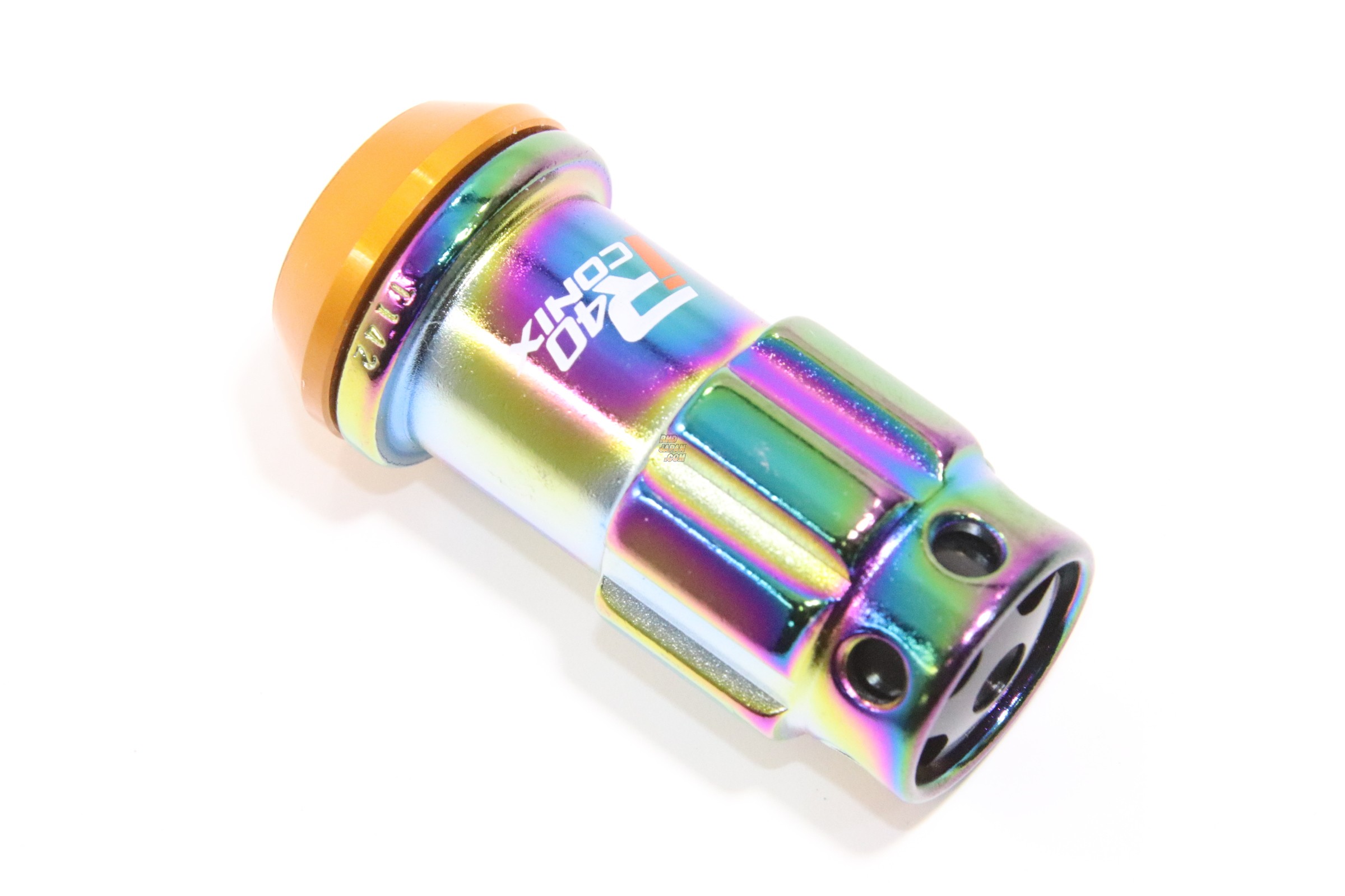 KYO-EI KICS Racing Gear Racing Composite R40 iCONIX Lock & Nut Set Neochro Body - Black Aluminum ...