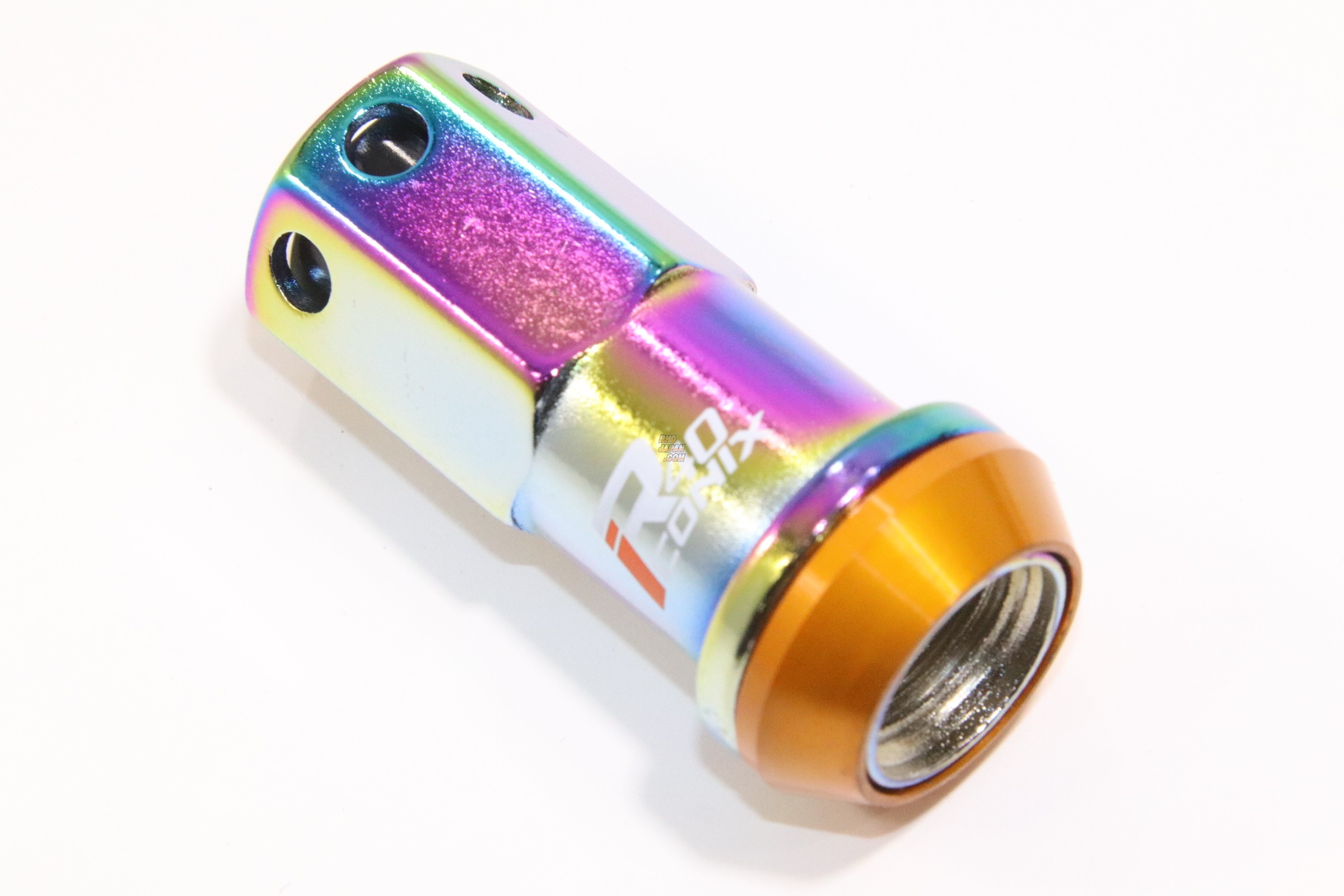 KYO-EI KICS Racing Gear Racing Composite R40 iCONIX Lock & Nut Set Neochro Body - Black Aluminum ...