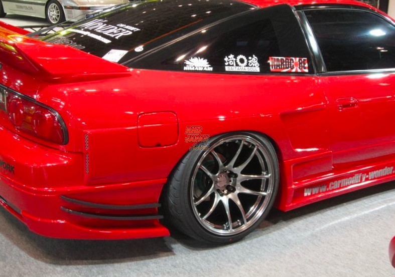 Car Modify Wonder Glare GT Rear Wide Fenders 50mm - RS13 RPS13 - RHDJapan