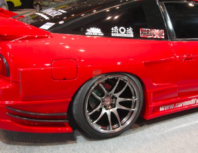 Car Modify Wonder Glare GT Rear Wide Fenders 50mm - RS13 RPS13 - RHDJapan