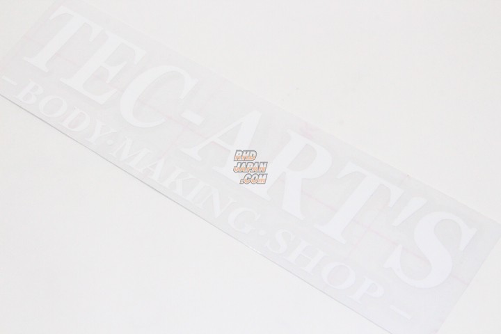 Tec-Art's Original Cutting Sticker Large - White - RHDJapan