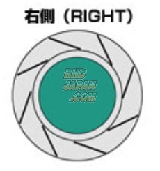 Project Mu SCR Brake Rotor Set Front Black Coated Finish - Civic FD2 ...