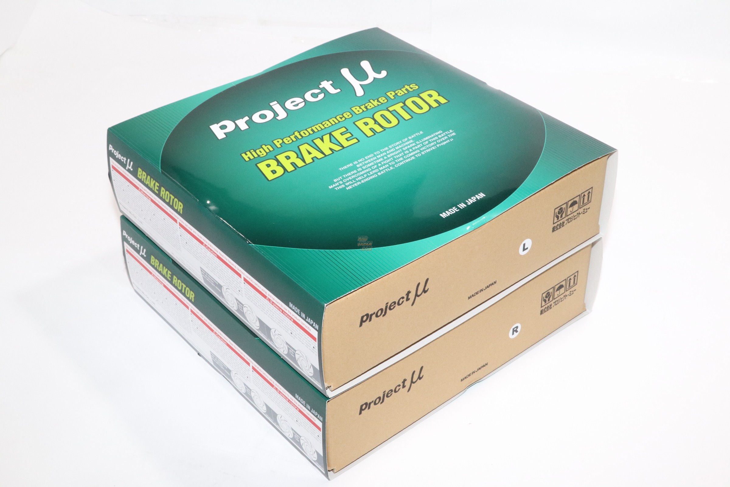 Project Mu SCR Brake Rotor Set Front Black Coated Finish - Civic FD2 ...