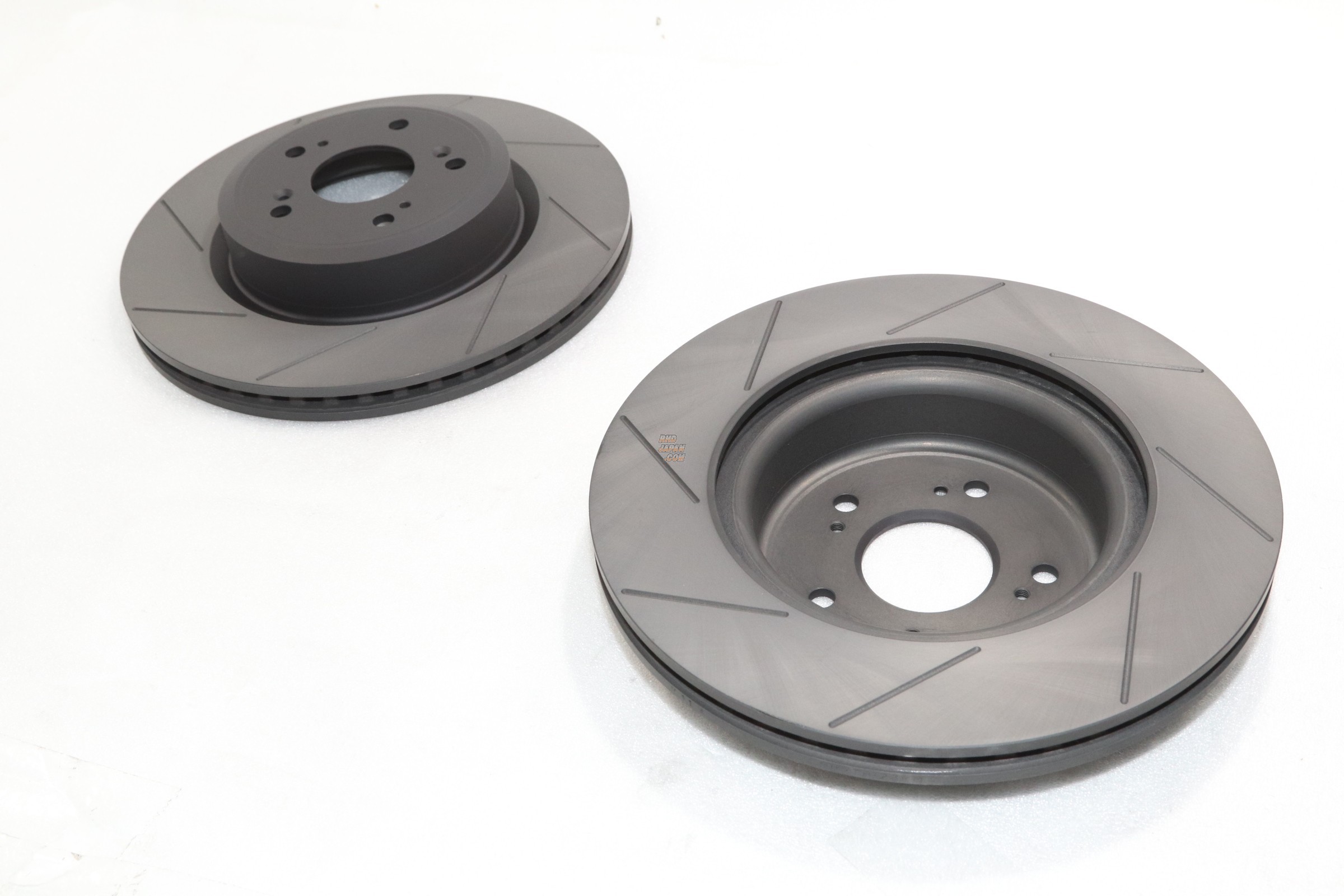 Project Mu SCR Brake Rotor Set Front Black Coated Finish - Civic FD2 ...