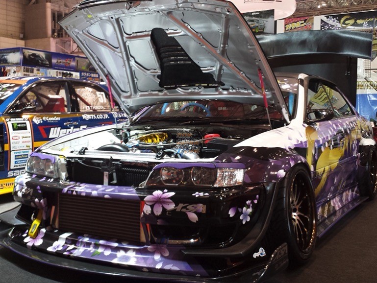 Kunny's Bonnet Damper Set Silver Carbon Fiber For OEM Bonnet - JZX90 ...