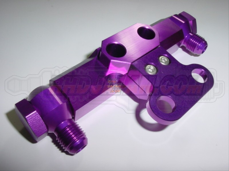 Super Now High-Flow Fuel Delivery Rail Set Purple - FC3S - RHDJapan