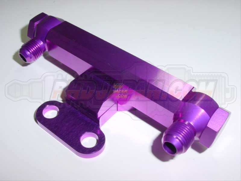 Super Now High-Flow Fuel Delivery Rail Set Purple - FC3S - RHDJapan