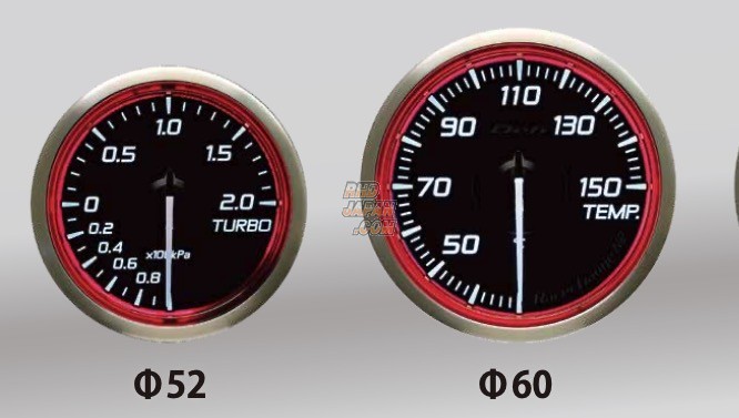 Defi Racer Gauge N2 Pressure 52mm - Red - RHDJapan