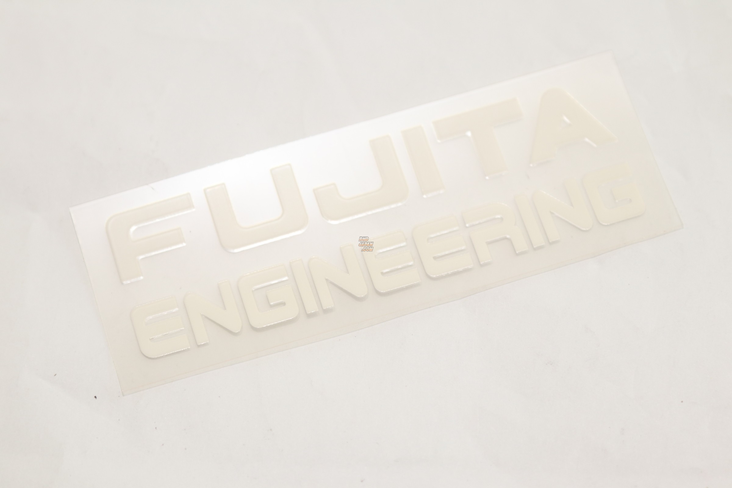 Fujita Engineering Fujita Logo Sticker 4×12cm - White - RHDJapan