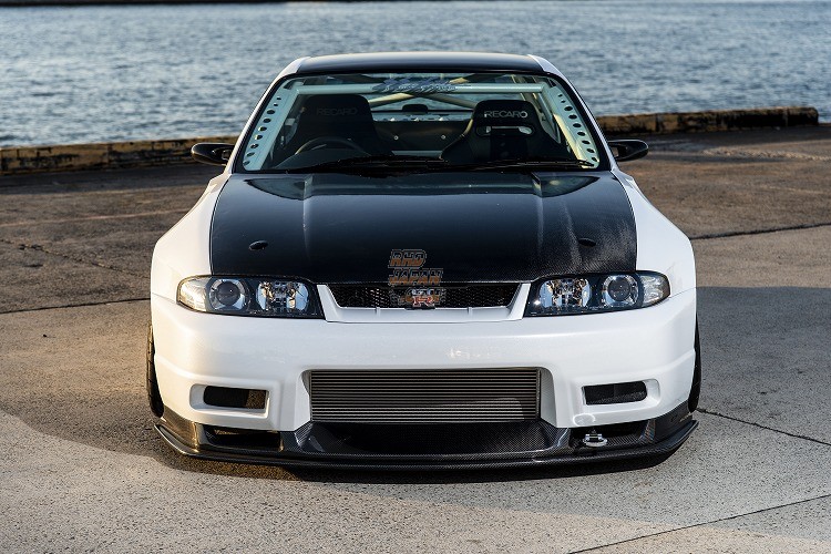 Garage Active Group A Type Dry Carbon Side Mirror Set - BCNR33 - RHDJapan