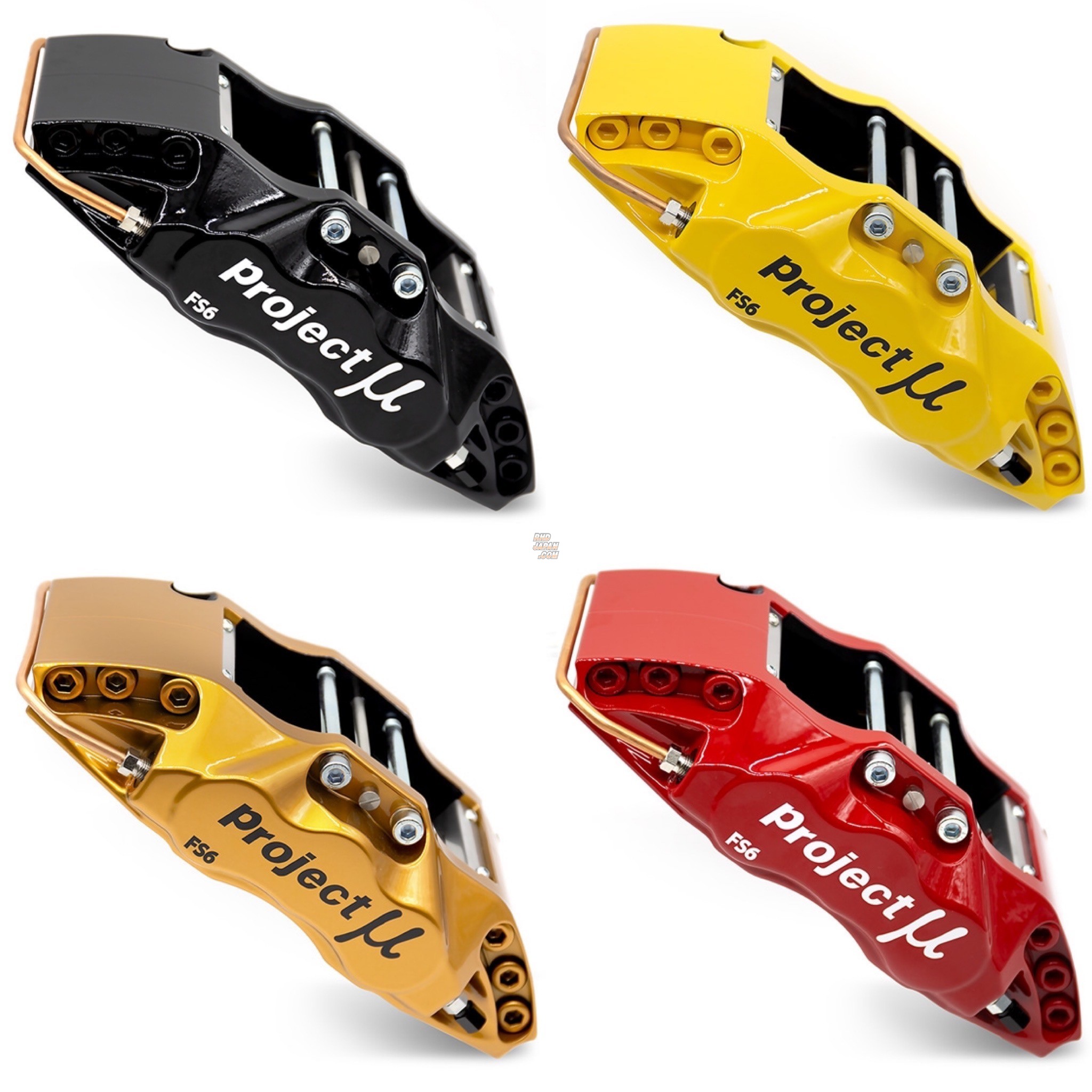 Project Mu Forged Street Caliper Brake Kit 4Pistons x 2Pads FS4M Front ...