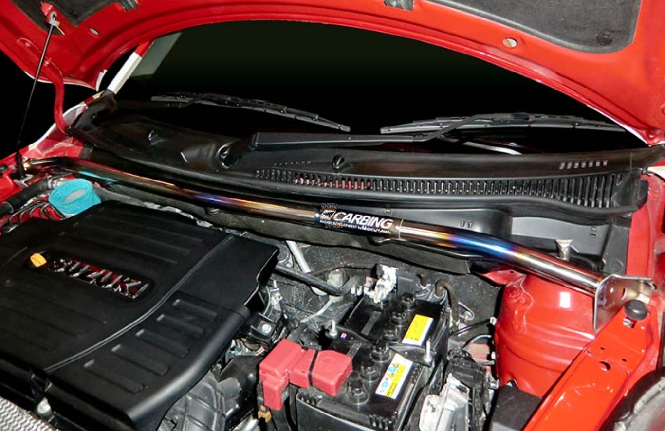 Okuyama Carbing Front Titanium Strut Tower Bar - Swift Sport ZC32S ...