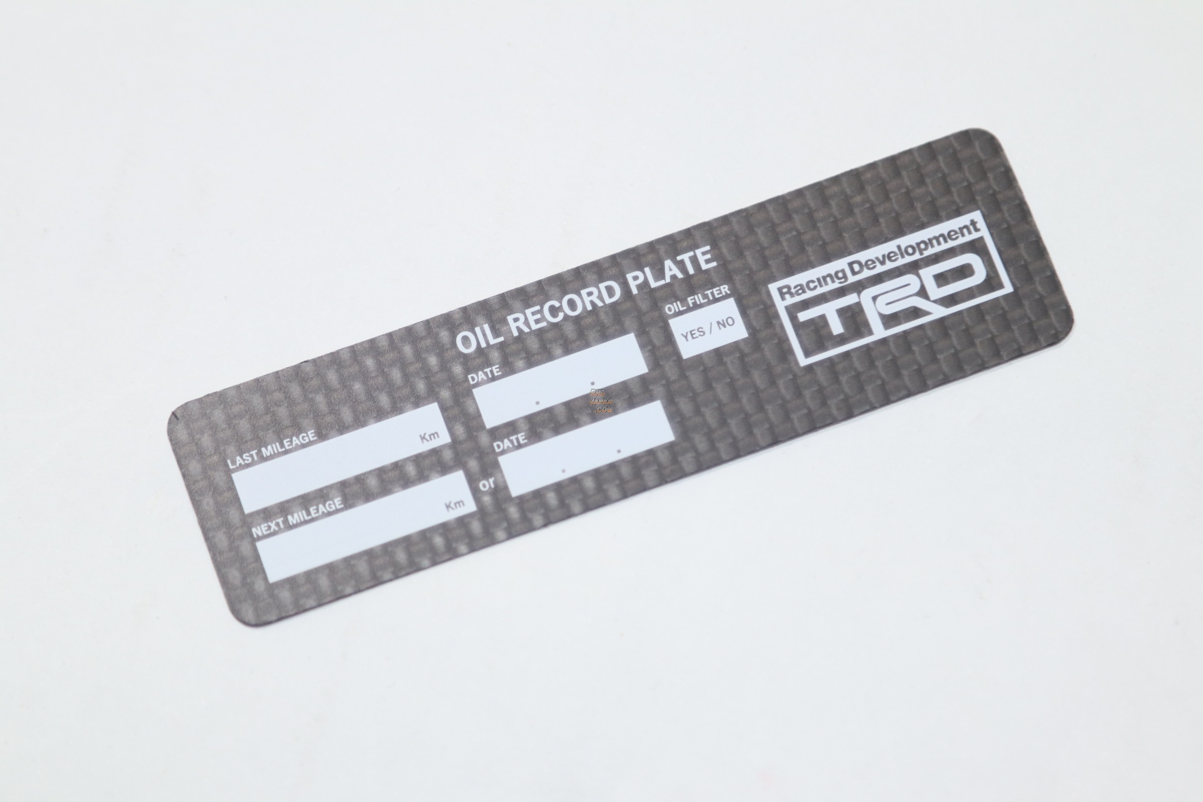TRD Oil Change Plate - Dry Carbon Fiber - RHDJapan