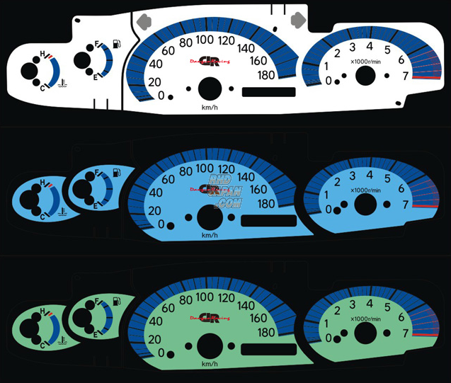Dangun Racing EL Dash Meter Panel Kit Version-STD - Estima ACR30W ...
