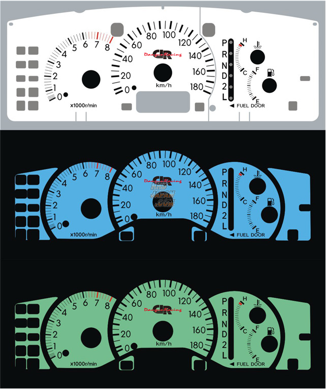 Dangun Racing EL Dash Meter Panel Kit Version-STD - Corolla Runx Allex ...