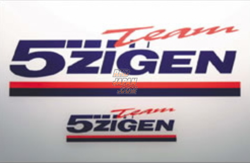 5zigen Team5ZIGEN One Touch Sticker Navy Blue & Red - 170mm Wide - RHDJapan
