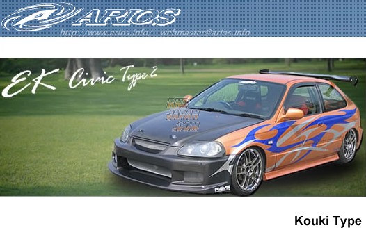 ARIOS Front Bumper FRP Type 2 - Kouki EK2 EK3 EK4 EK9 - RHDJapan