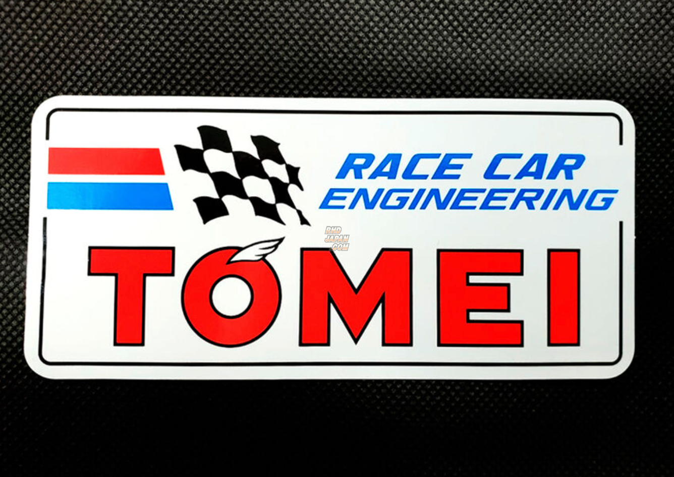 Tomei Race Car Engineering Original Retro Sticker - 1970's Rectangle - RHDJapan
