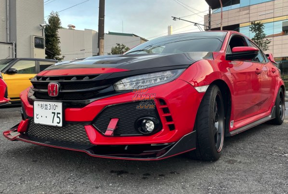 Seeker Front Lip Wing Spoiler FRP - Civic Type-R FK8 - RHDJapan