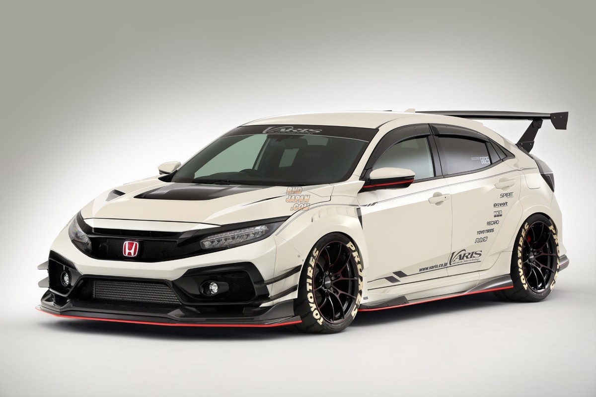 Varis Double Canard Set for Wide Body Carbon Fiber - Civic Type-R FK8 ...