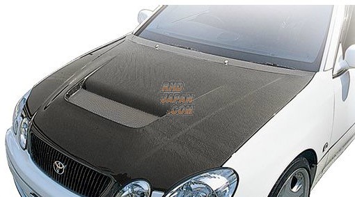 Varis Cooling Bonnet Hood Carbon - Aristo JZS161 - RHDJapan