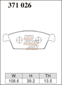 Dixcel High Performance Circuit & Racing Brake Pads Set Specom-K Type Front - Alto Cervo Wagon R ...