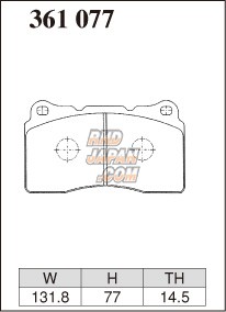 Dixcel High Performance Circuit & Racing Brake Pads Set RE Type Front ...