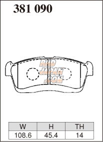 Dixcel High Performance Circuit & Racing Brake Pads Set Specom-Beta Type Front - Boon Mira Move ...