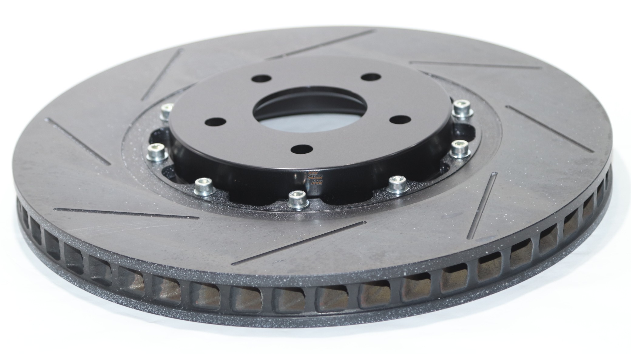 Project Mu SCR-PRO Brake Rotor Set Front Black Bell Housing - WRX STi ...