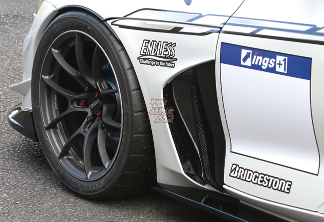 ings N-Spec Wide Aero Fender Kit Front FRP+Carbon - GR Supra - RHDJapan