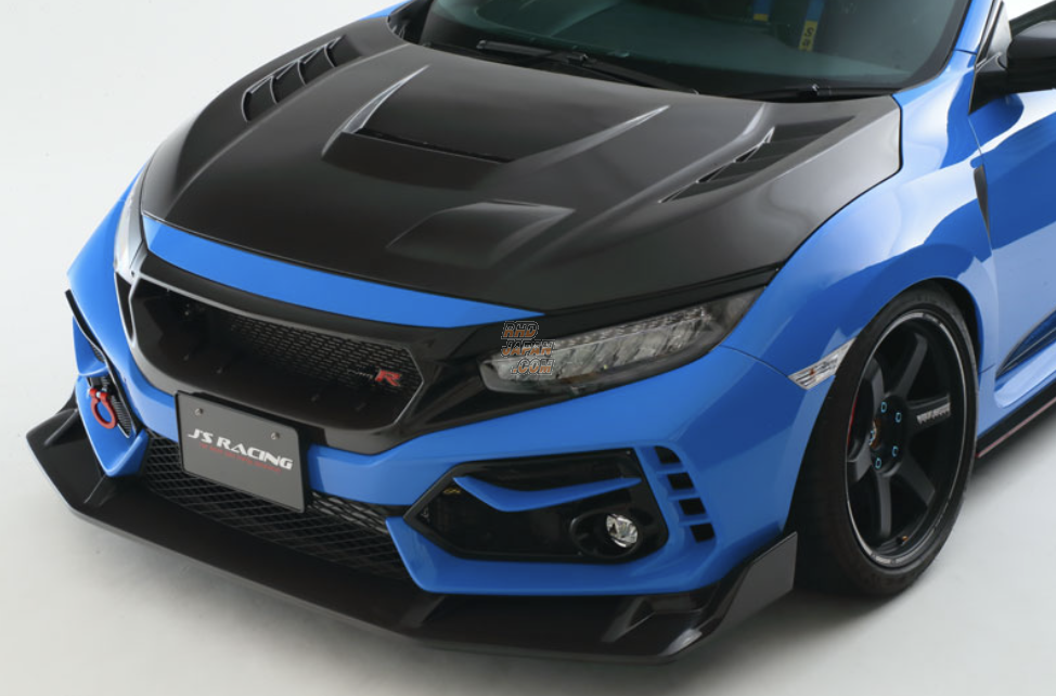 J's Racing Front Wing Spoiler Type-S Carbon Fiber - Civic Type-R FK8 ...