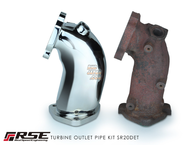 RSE Turbine Outlet Pipe - S13 S14 S15 SR20DET - RHDJapan