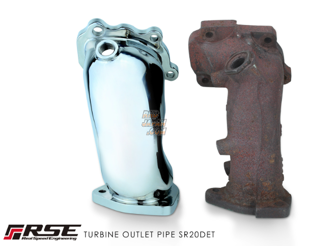 RSE Turbine Outlet Pipe - S13 S14 S15 SR20DET - RHDJapan