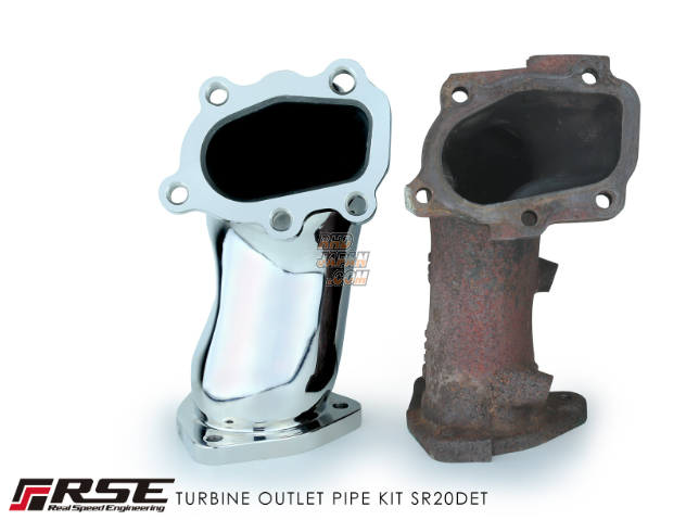 RSE Turbine Outlet Pipe - S13 S14 S15 SR20DET - RHDJapan