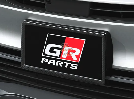 TRD GR Parts Carbon Number Frame - Front - RHDJapan