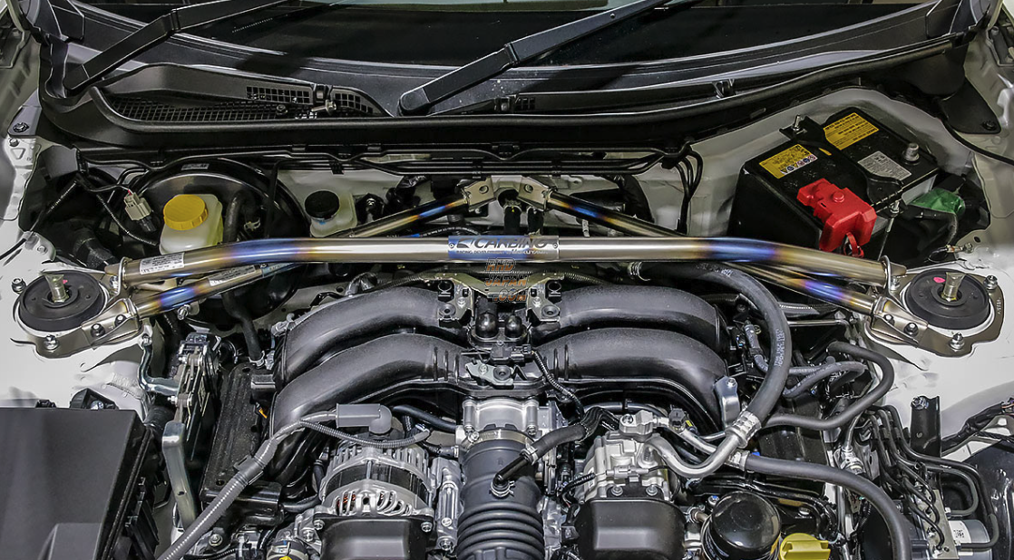 Okuyama Carbing Front Titanium Strut Tower Bar Type I MCS - BRZ ZD8 ...