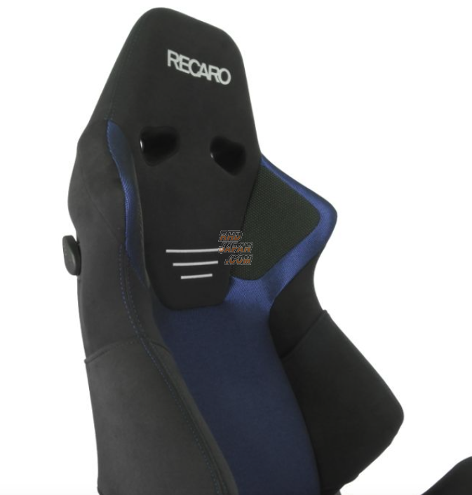 7-Wood Recaro Back Rest Side Cover - SR-6 FK Black Double Red Stitch ...