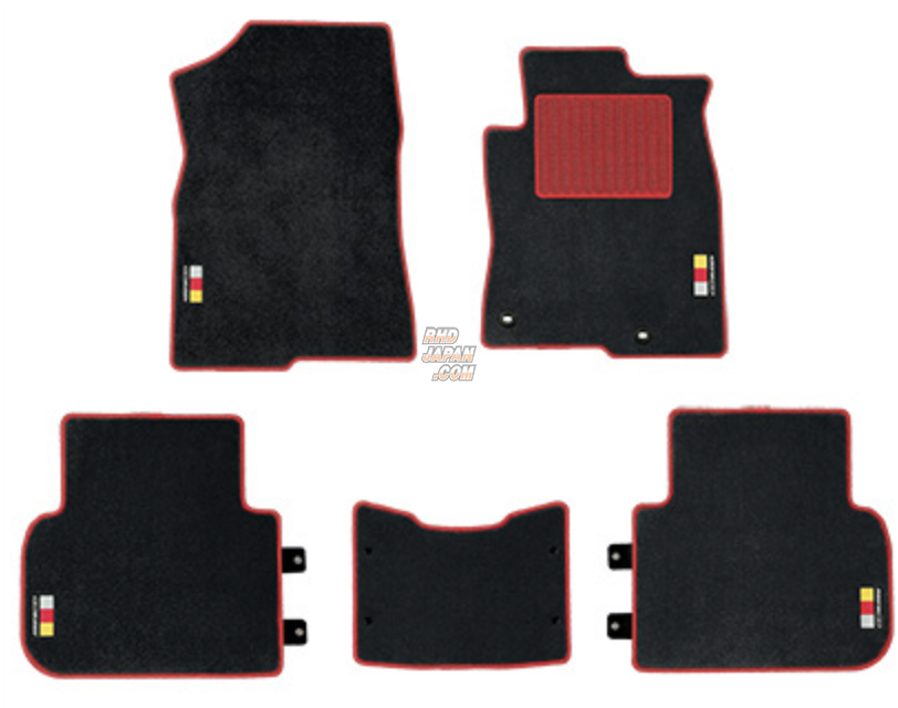 Mugen Sports Floor Mat Black X Red - Civic FL1 LX Civic Type-R FL5 ...