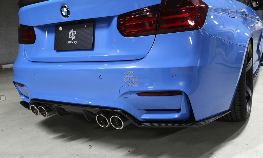 3D Design Rear Diffuser Dry Carbon Fiber - BMW M3 F80 M4 F82 - RHDJapan