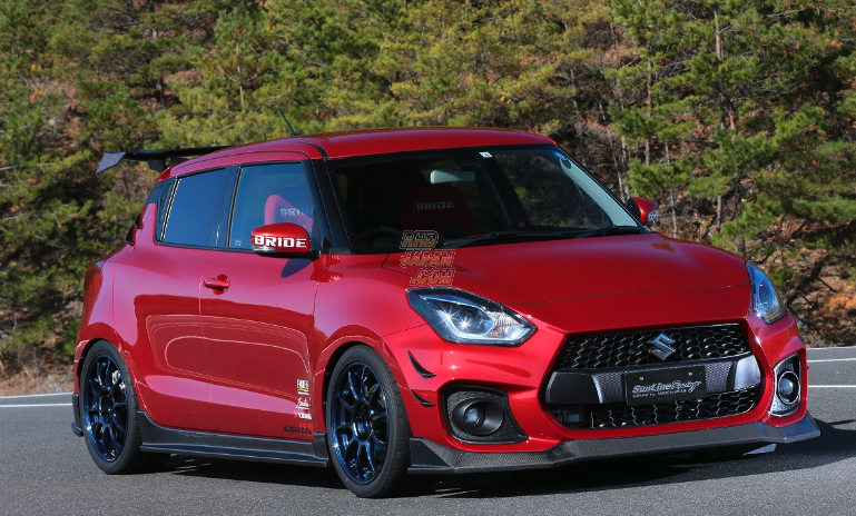 Sun Line Racing SLR Sport Aero Side Step Set Carbon - Swift Sport ZC33S - RHDJapan