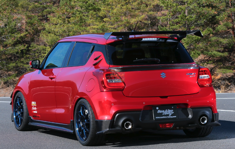 Sun Line Racing SLR Sport Aero Side Step Set Carbon - Swift Sport ZC33S - RHDJapan