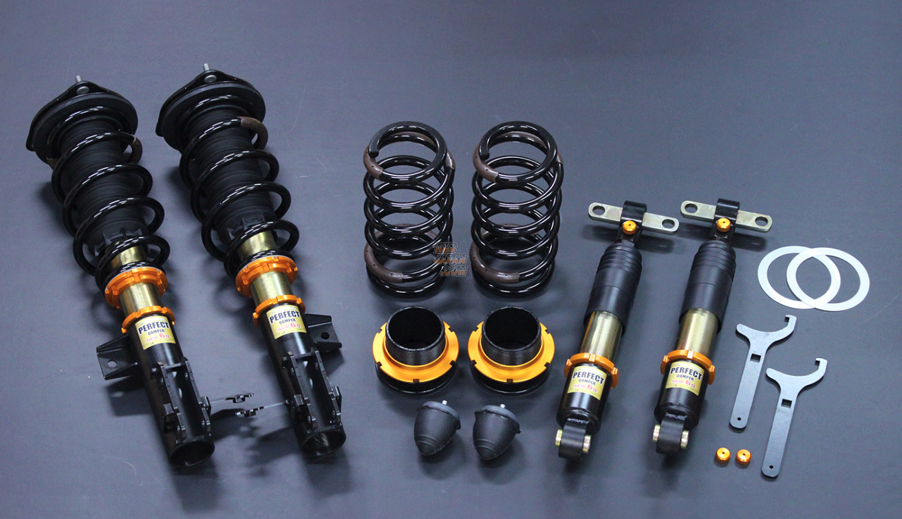 Axis-Styling Coilover Suspension Perfect Damper 6G with Upper Mount - AAHH40W - RHDJapan